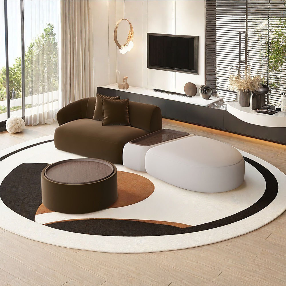 Danbenla design Curved Corner Trendy Unique Shape Sofa Set | Wayfair