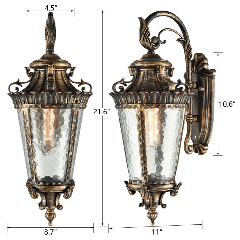 Astoria Grand Moa Outdoor Aluminum Wall Light - Wayfair Canada