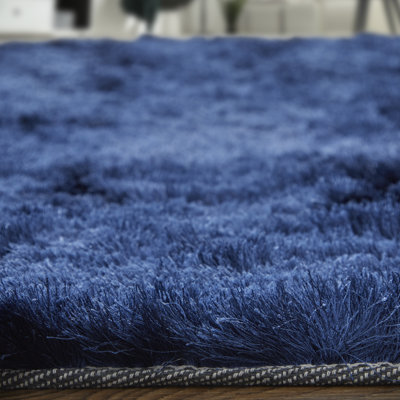 The Conestoga Trading Co. Hand Tufted Performance Dark Blue Rug ...