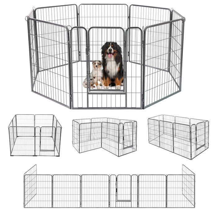 Aivituvin Metal Pet Pen & Reviews | Wayfair