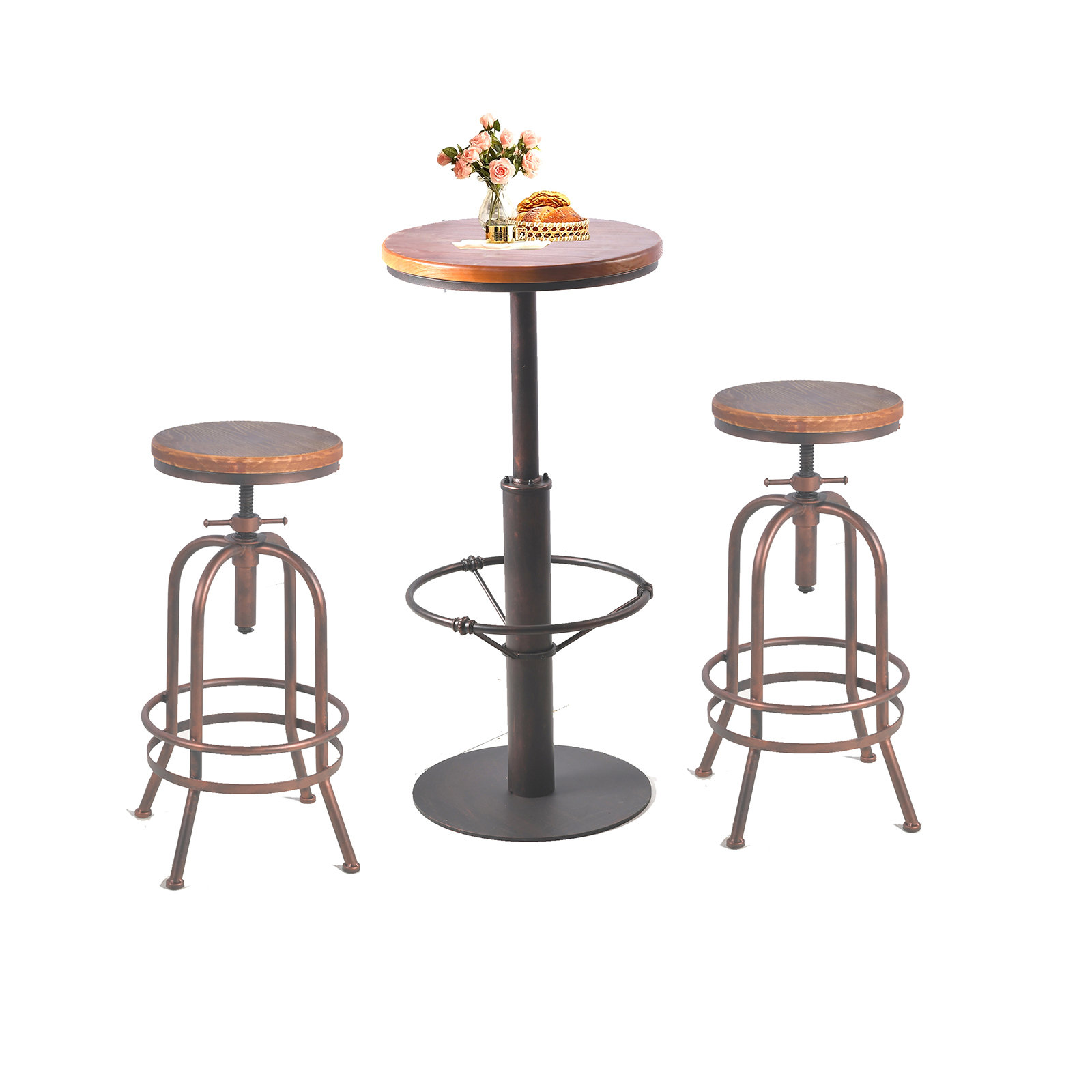 Williston Forge Katyra Round 19.68'' Restaurant Dining Set | Wayfair