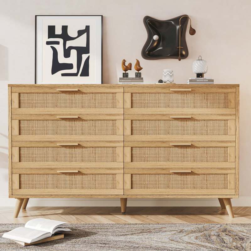 Bay Isle Home™ Abrienne 8 - Drawer Dresser, Bedroom Chest of Dressers ...