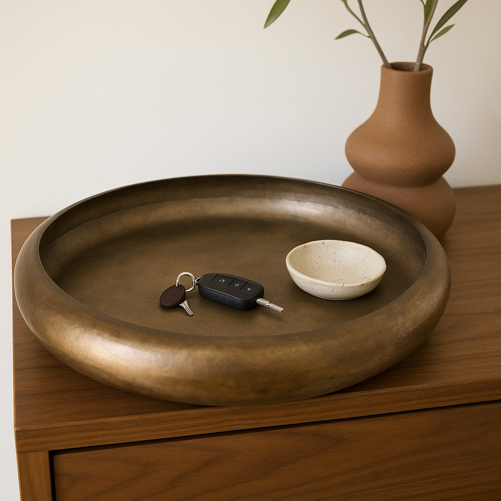 Williston Forge Keiyona Maine Large Acid Wash Metal Bowl | Wayfair