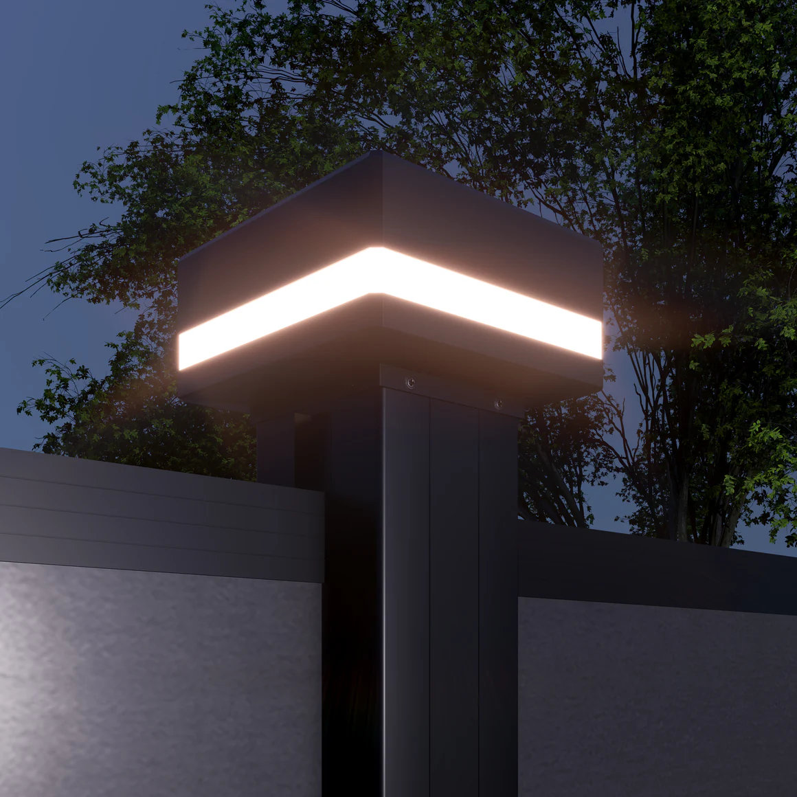 mondaria Solar Post Cap Lights – Outdoor Fence Lighting For 2.75"X2.75 ...