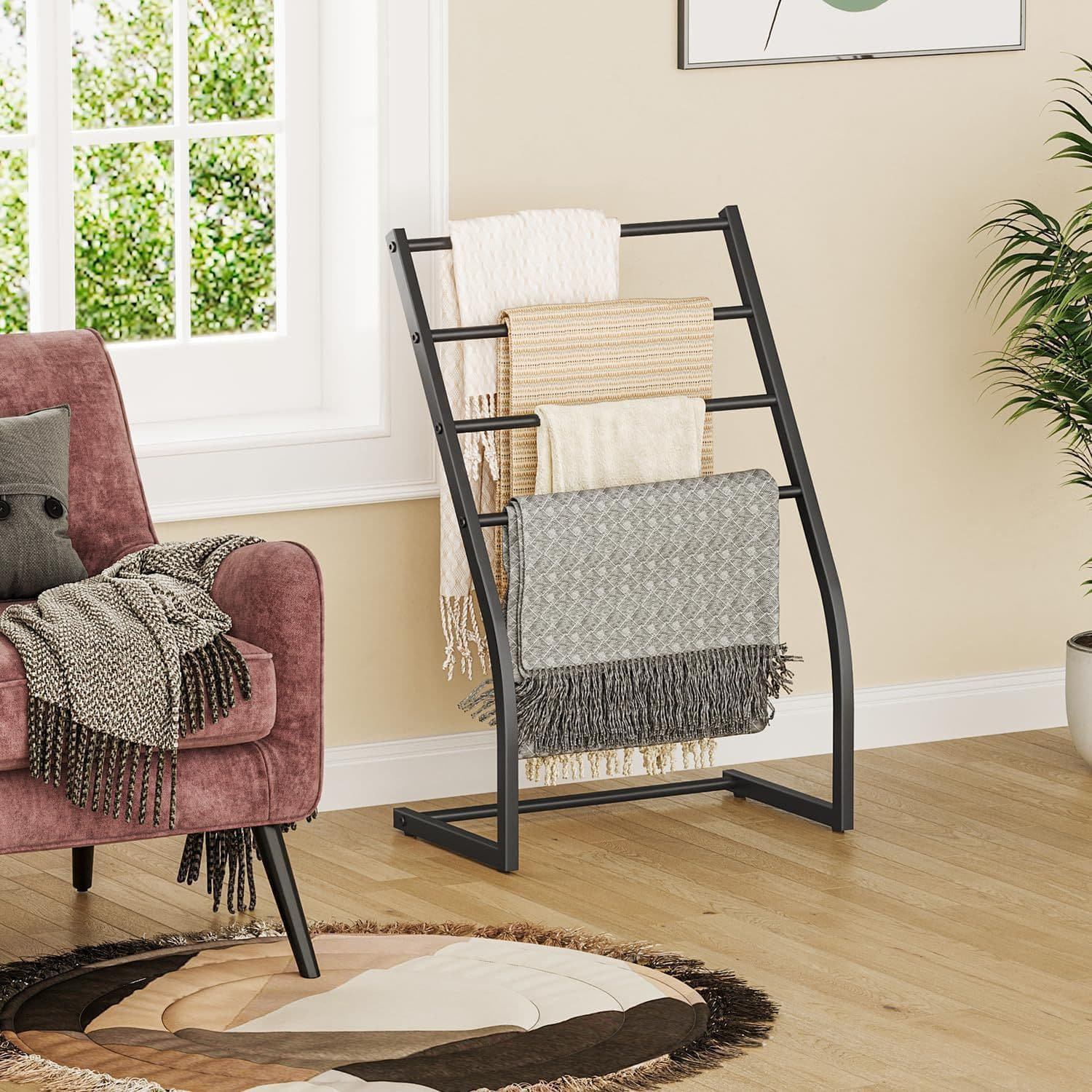 Latitude Run® Bathroom Towel Rack: 4 - Tier Free - Standing | Wayfair