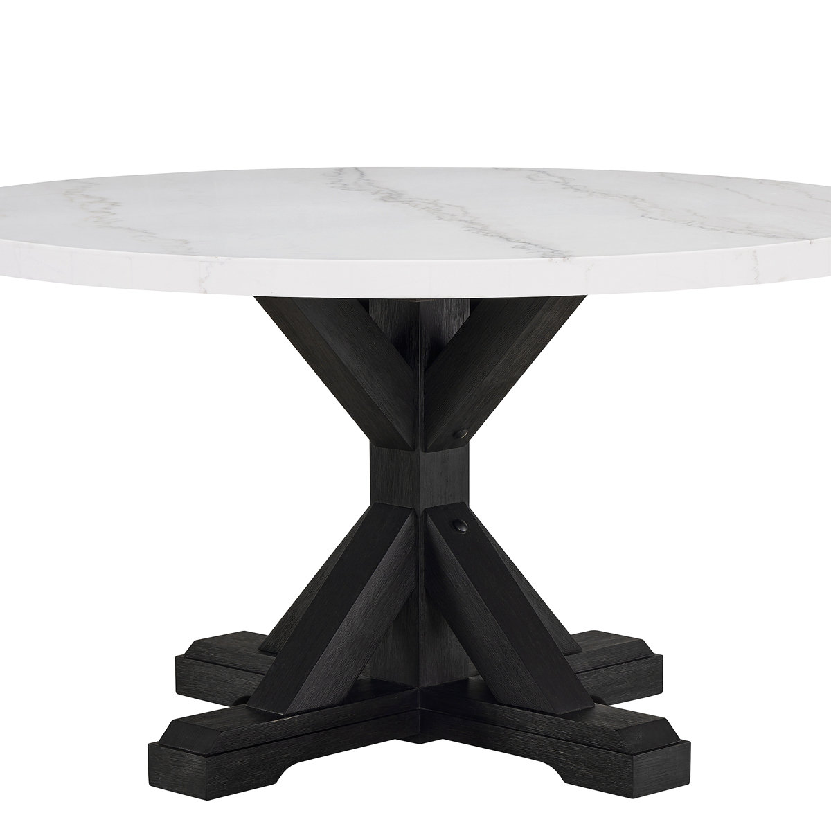 Lipoton 1Pc Transitional Modern Formal Dining Table Round Genuine ...