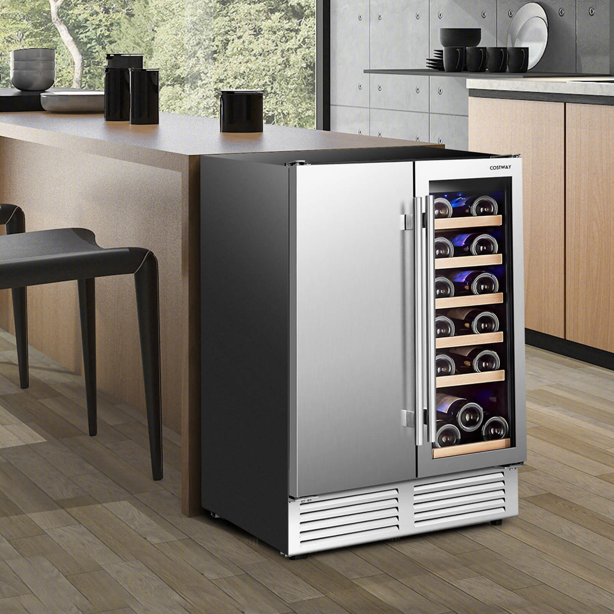 Costway 1 cu. ft. Freestanding Mini Fridge - Wayfair Canada
