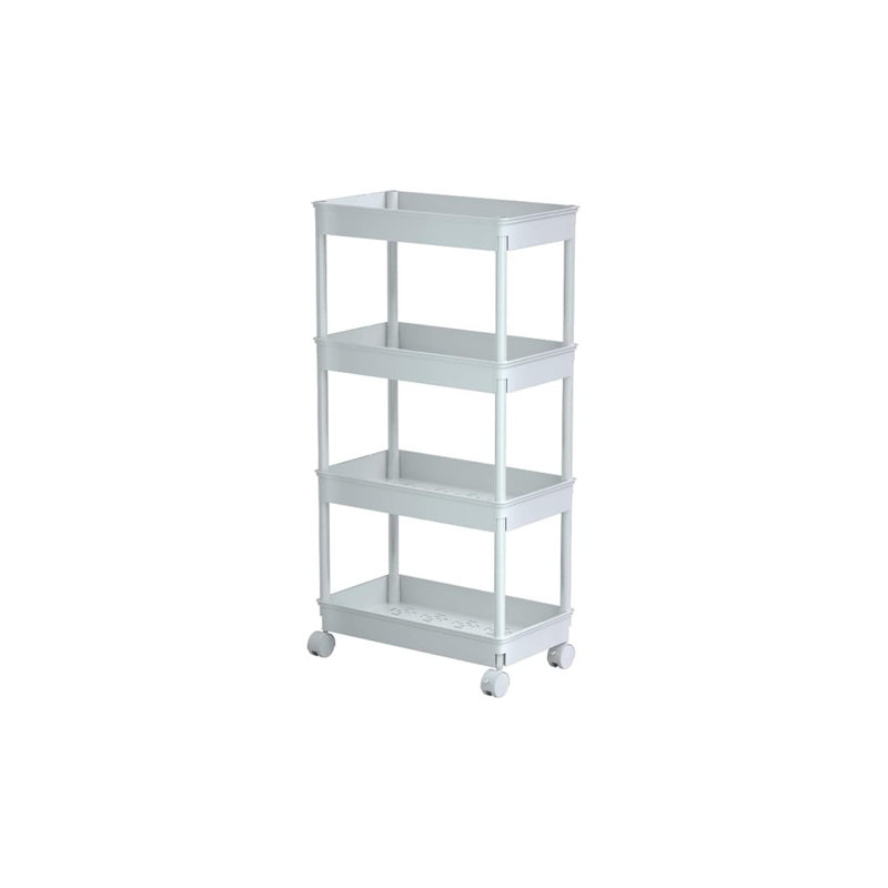 Rebrilliant Niyanah 9'' W Plastic Storage Rack with Wheels | Wayfair
