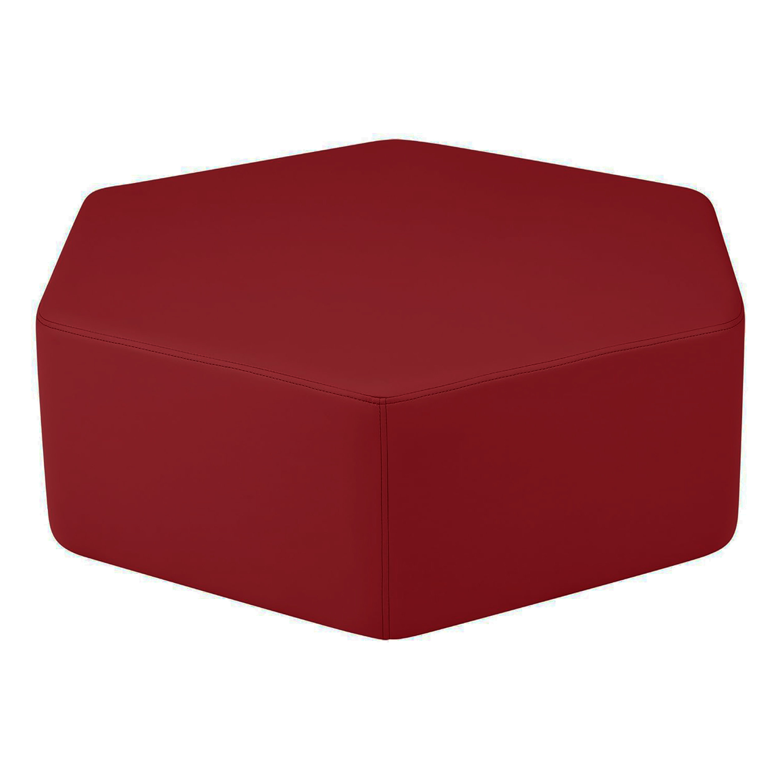Factory Direct Partners Pro Series Upholstered Hexagon Ottoman 12 ...