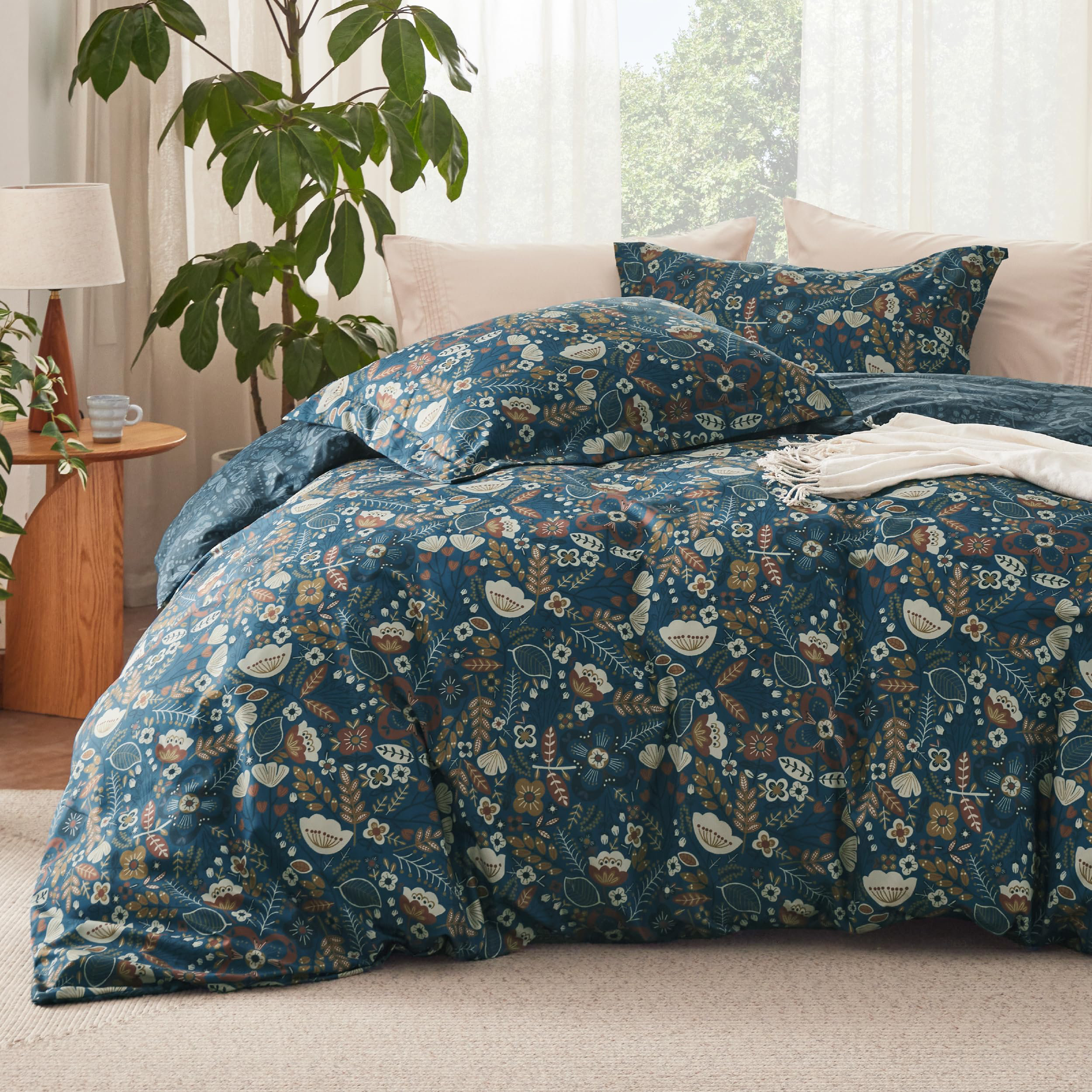 Bedsure Reversible Cute Flower Patterned Bedding Duvet Cover | Wayfair