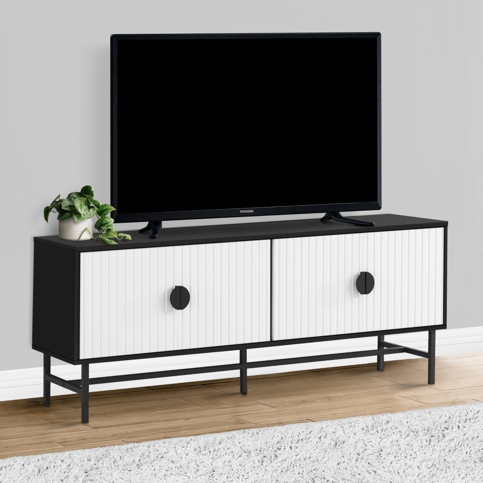 Ebern Designs Tv Stand, 60 Inch, Console, Media Entertainment Center ...