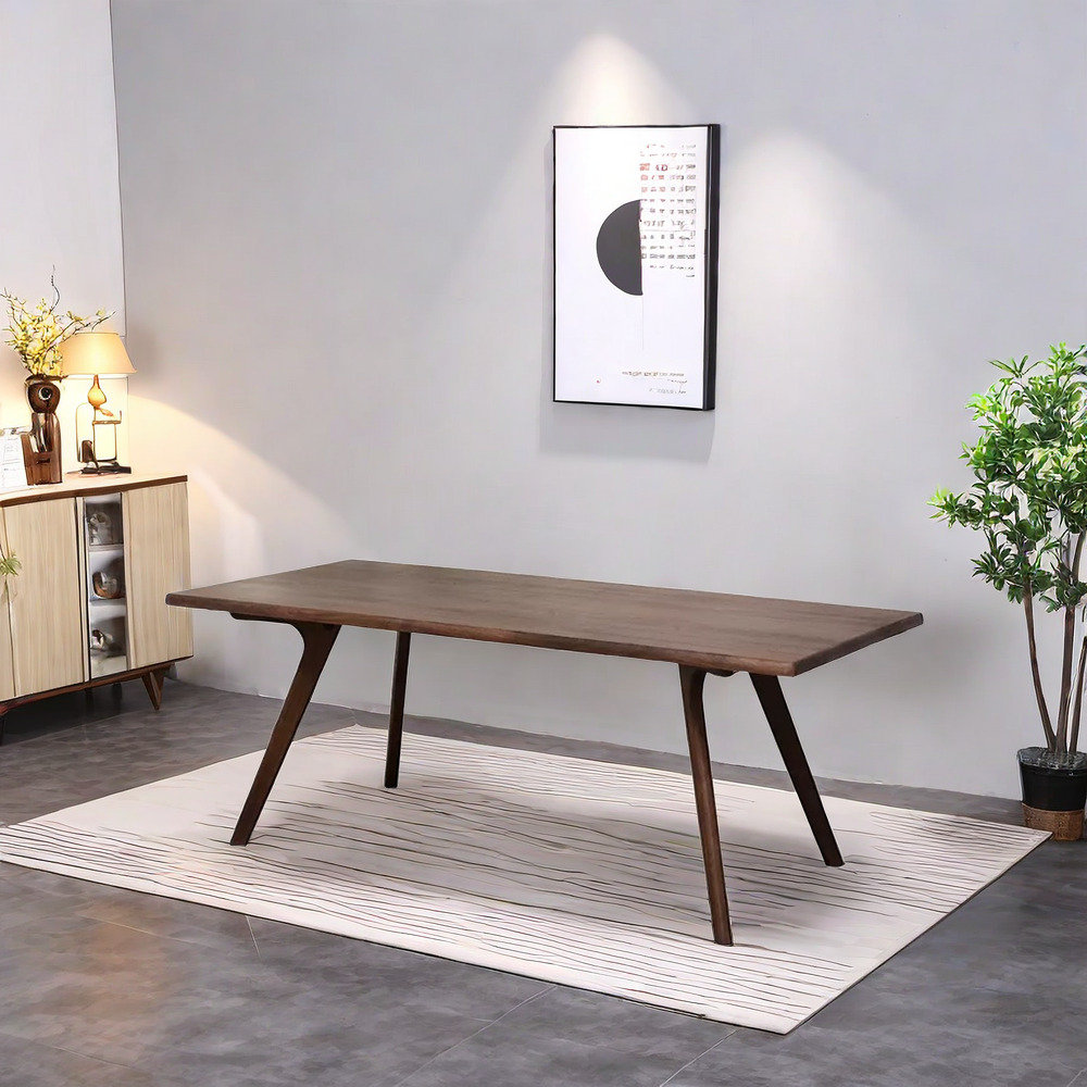 Corrigan Studio Modern Minimalist Solid Wood Dining Table_Oak - Wayfair ...