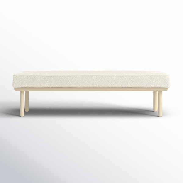 Upholstered White Benches You'll Love | Wayfair