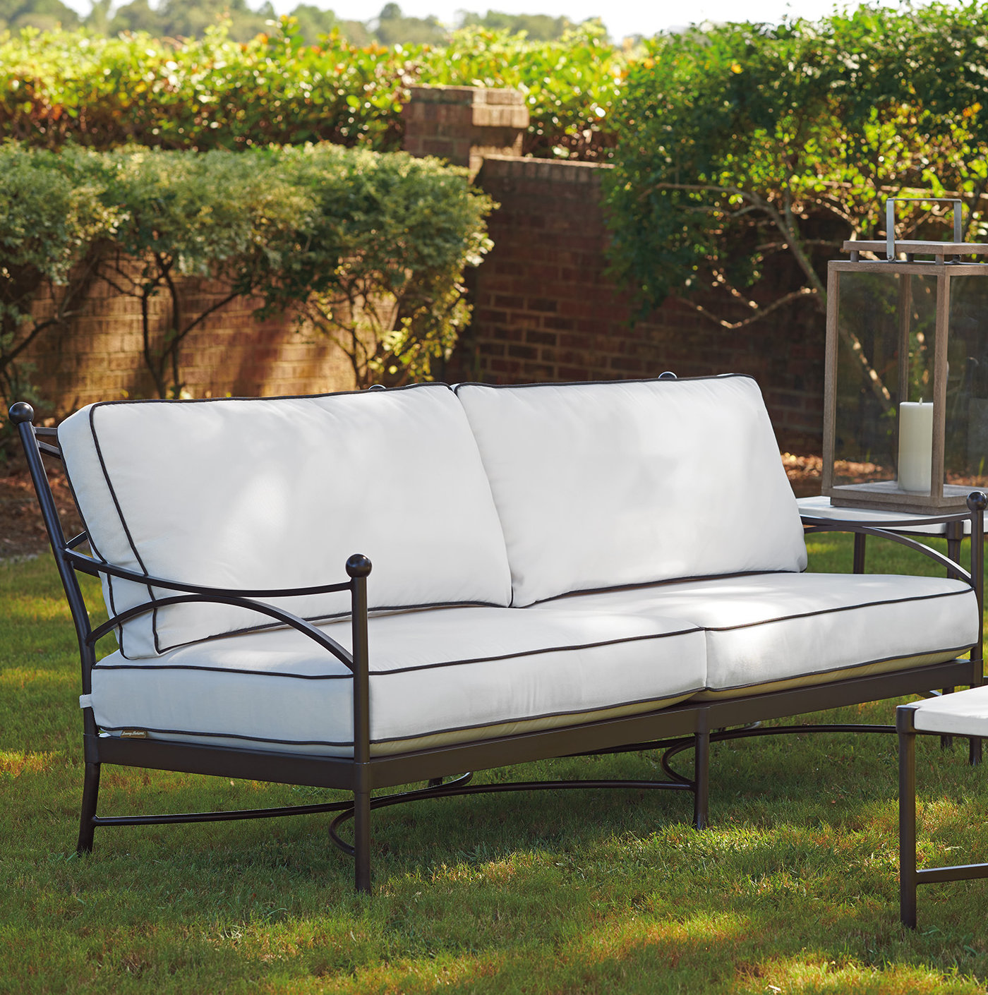 Tommy Bahama Outdoor Pavlova 83'' Wide Outdoor Sofa with Sunbrella ...