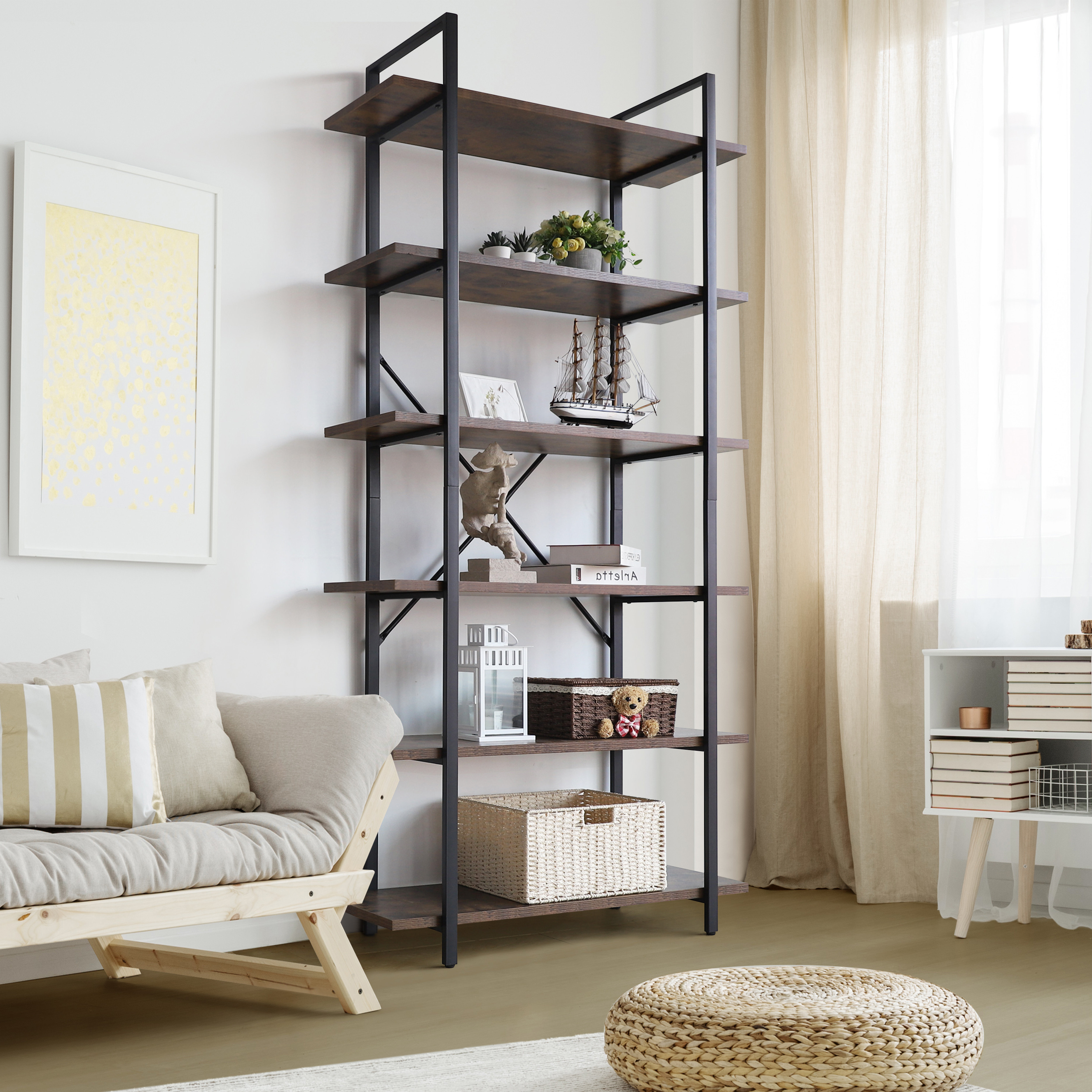Zipcode Design™ Jarnagin Steel Etagere Bookcase & Reviews | Wayfair