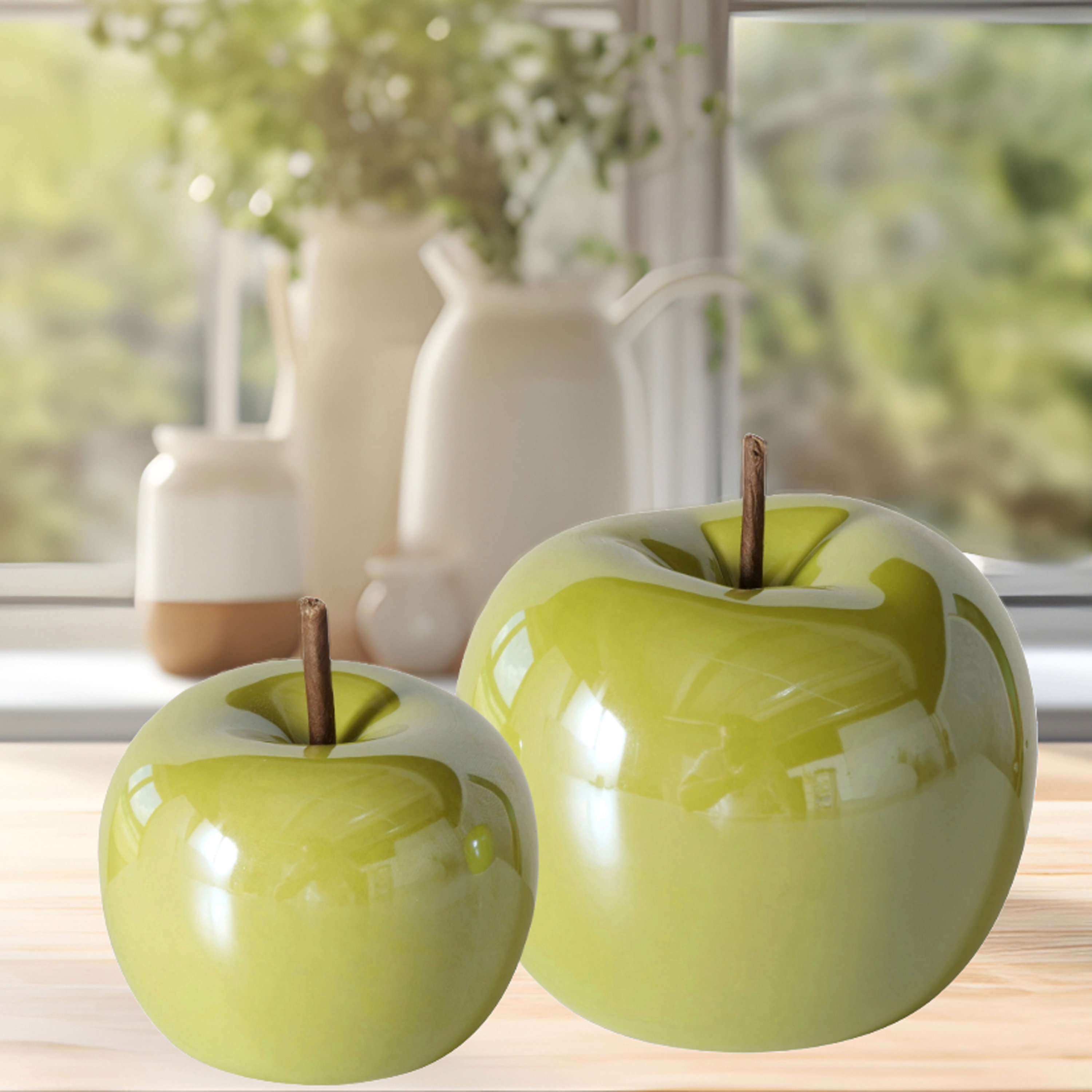 Gracie Oaks Mehrnaz Handmade Apple Sculpture | Wayfair