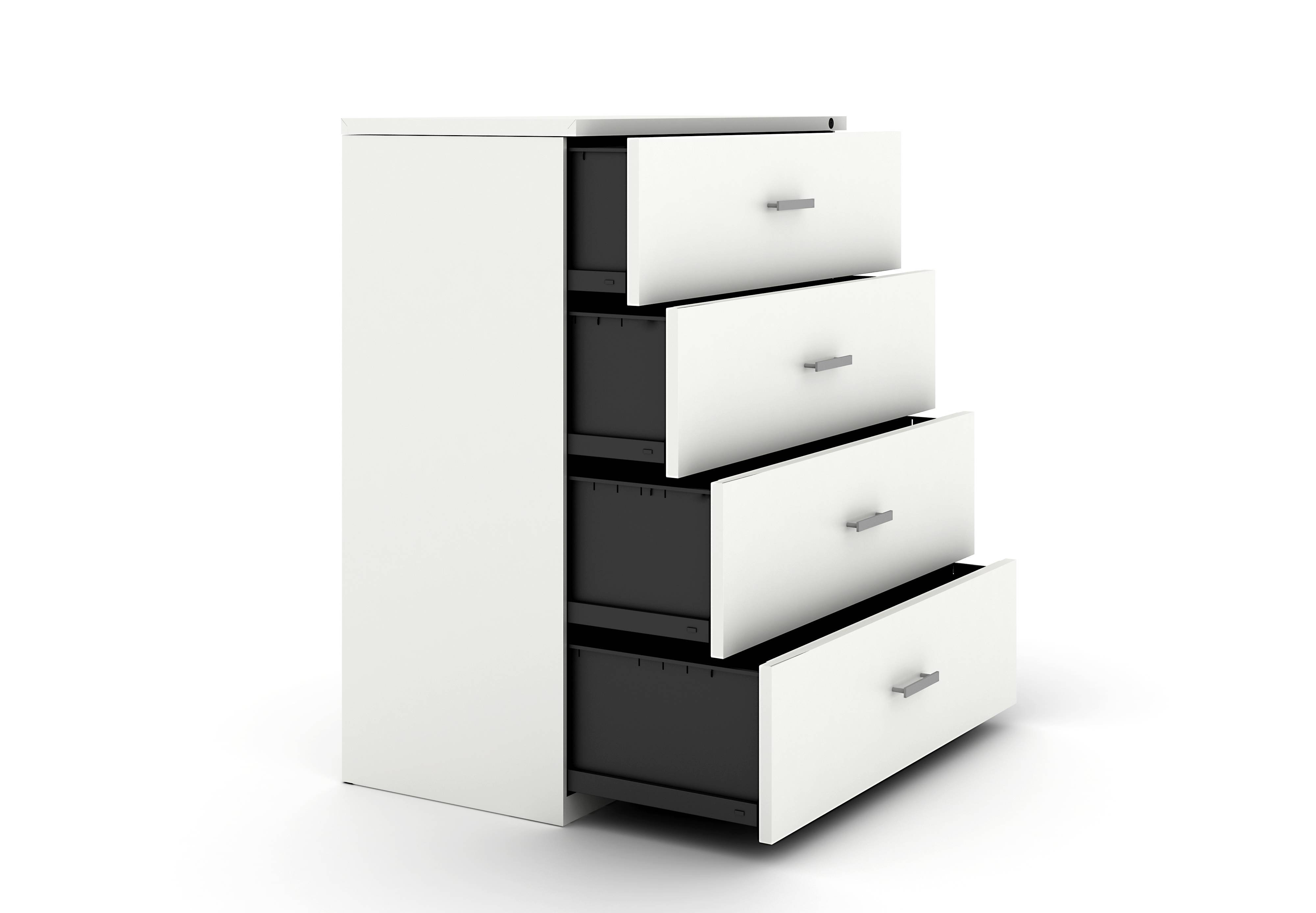 Friant My-Hite Metal Vertical Filing Cabinet with 4 Drawers, Interlock ...