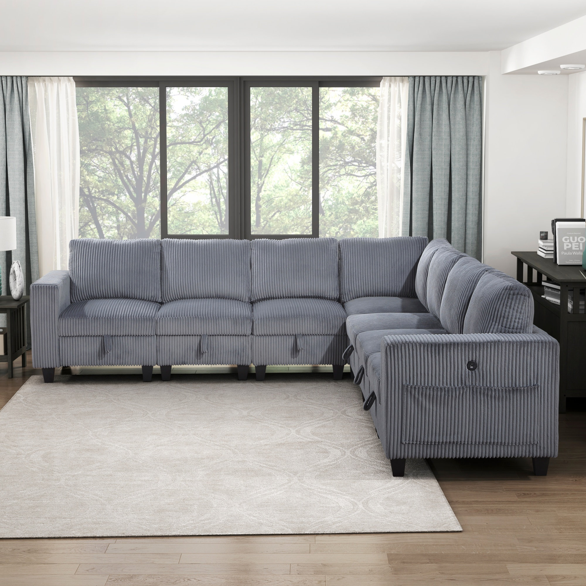 Ebern Designs Modern Living Room Furniture 1Pc Chair With One Arm ...