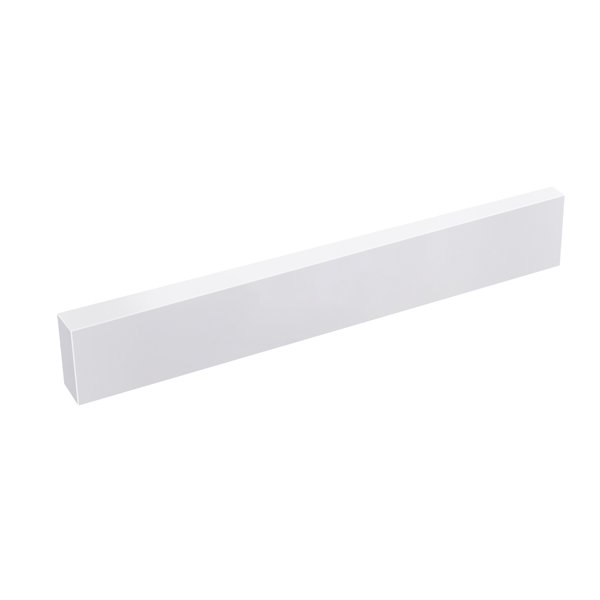 SOUEEUM 21.25 Inch Solid White Side Splash in Engineered Stone | Wayfair
