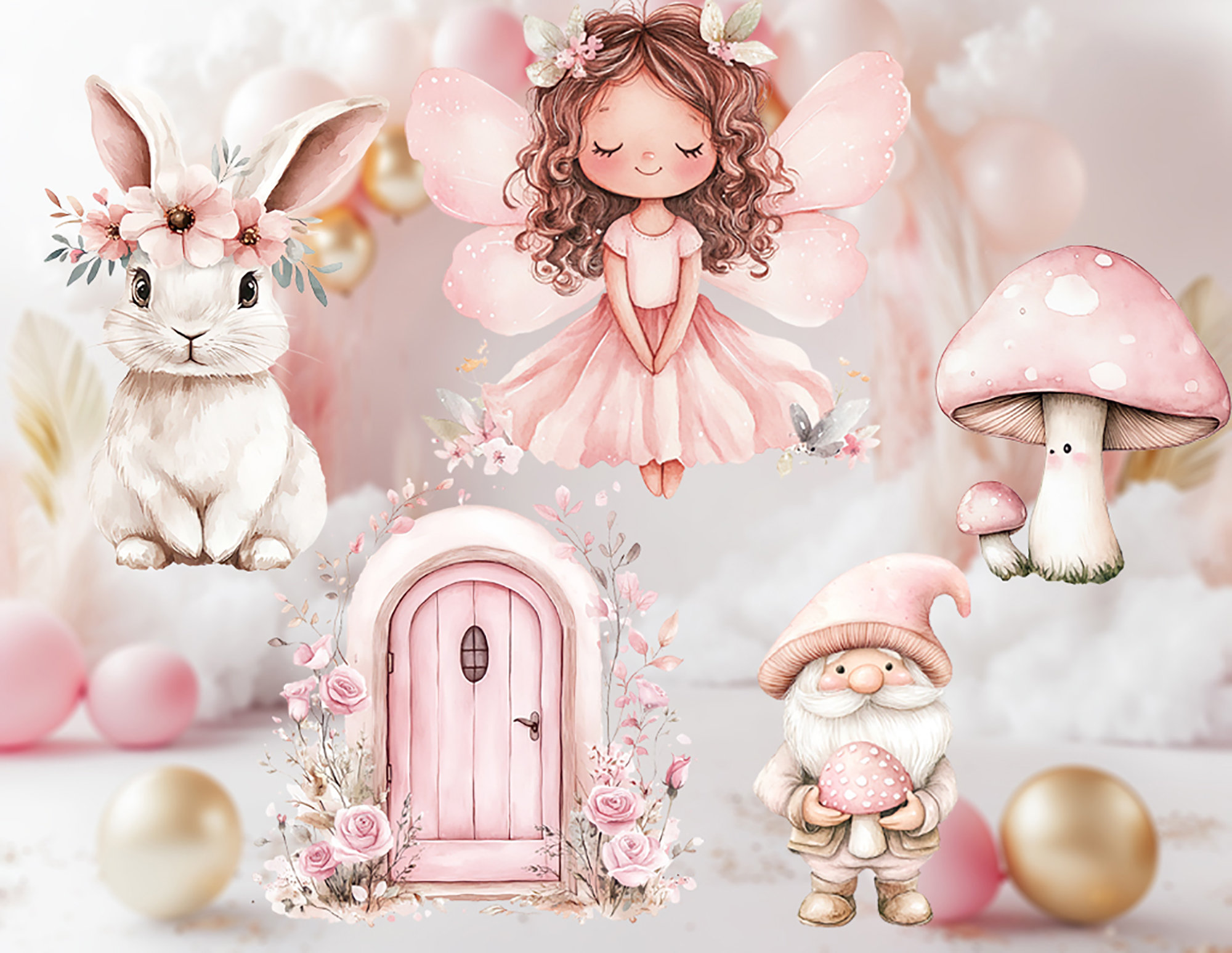 UniQstiQ Fairy First Birthday Cutout Prop, Baby Shower, Enchanted ...