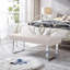 Wrought Studio Cialan Faux Leather Upholstered Bench with Stainless ...
