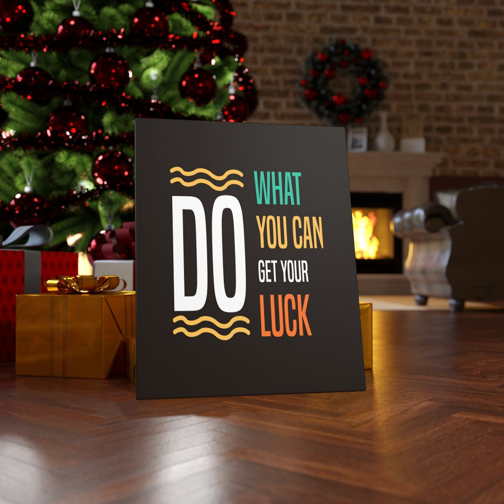 Blue Elephant Do What You Can - Wrapped Canvas Typography | Wayfair.co.uk