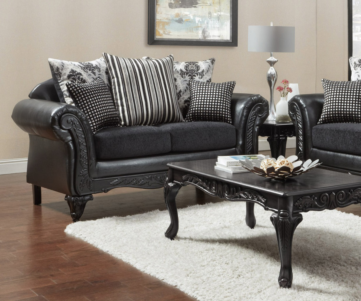 Astoria Grand Sabahat Carved Wood Traditional Loveseat | Wayfair
