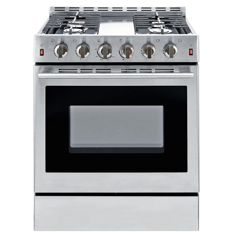 Weceleh 5.56 Cubic Feet Natural Gas Free Standing Range | Wayfair