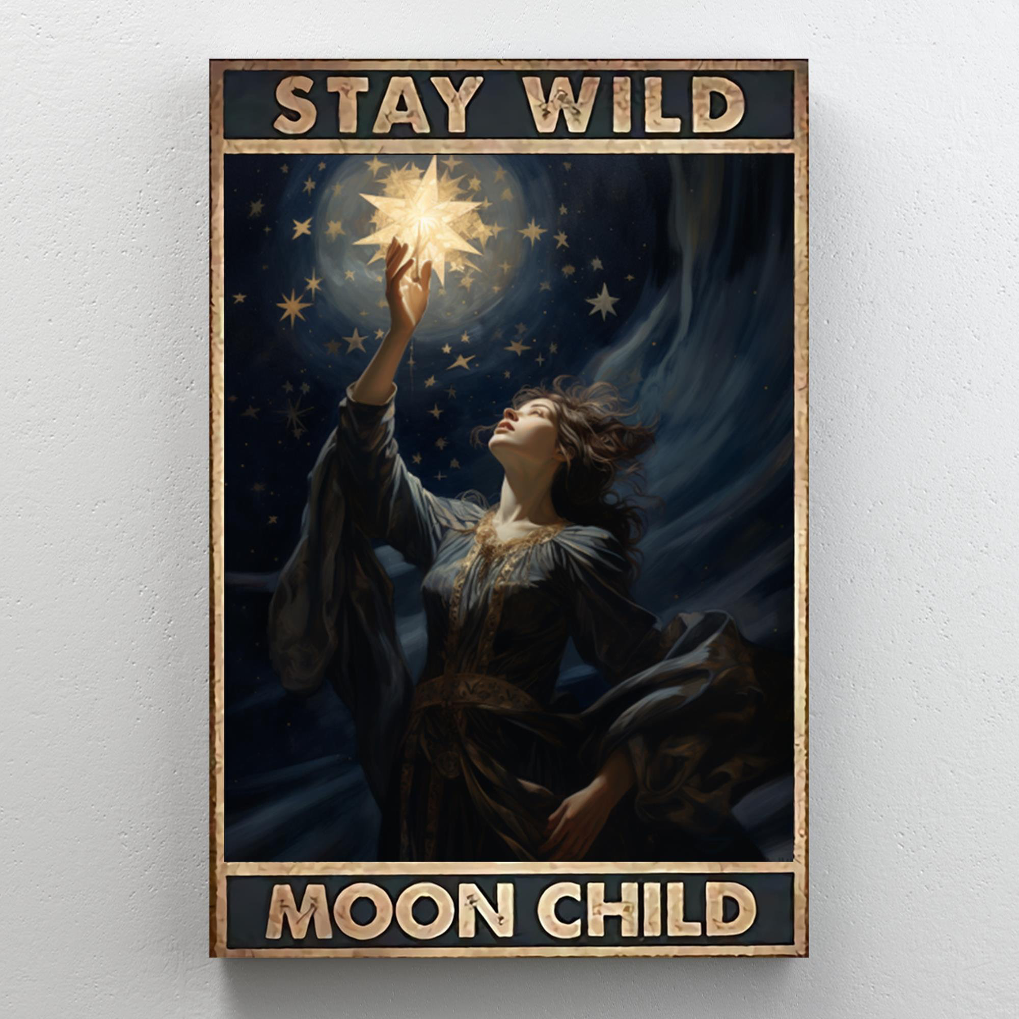 Trinx Izmael Sky Stay Wild Moon Child 3 On Canvas Graphic Art | Wayfair