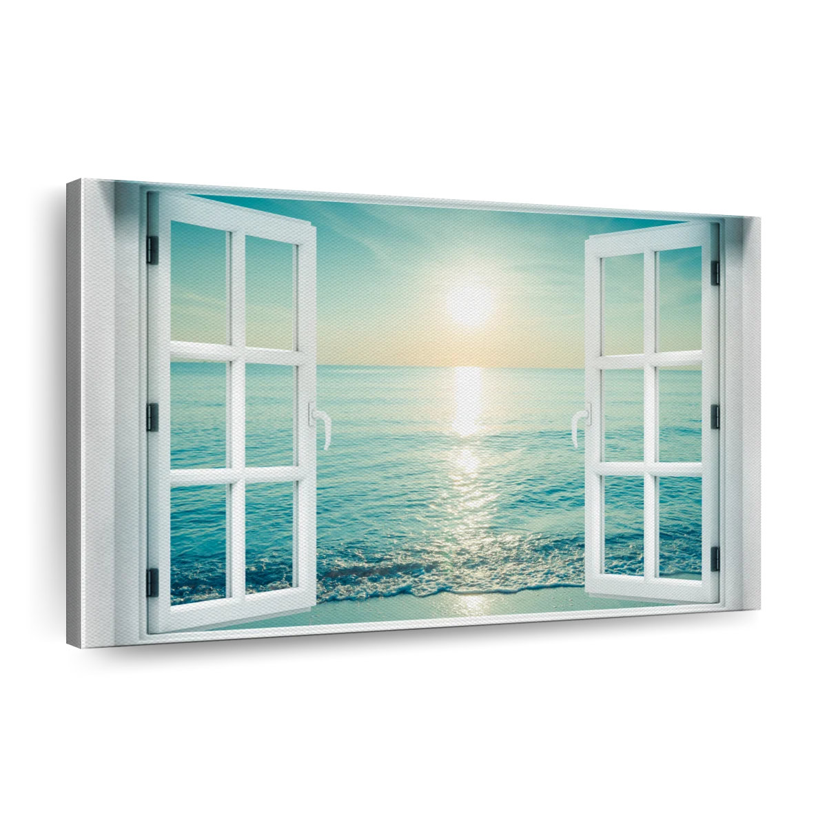 Highland Dunes Window To Seascape Canvas Print - Wayfair Canada