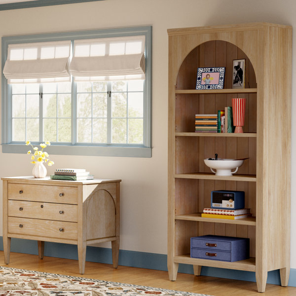 Birch Lane™ Gayle 78" H x 96" W Library Bookcase | Wayfair
