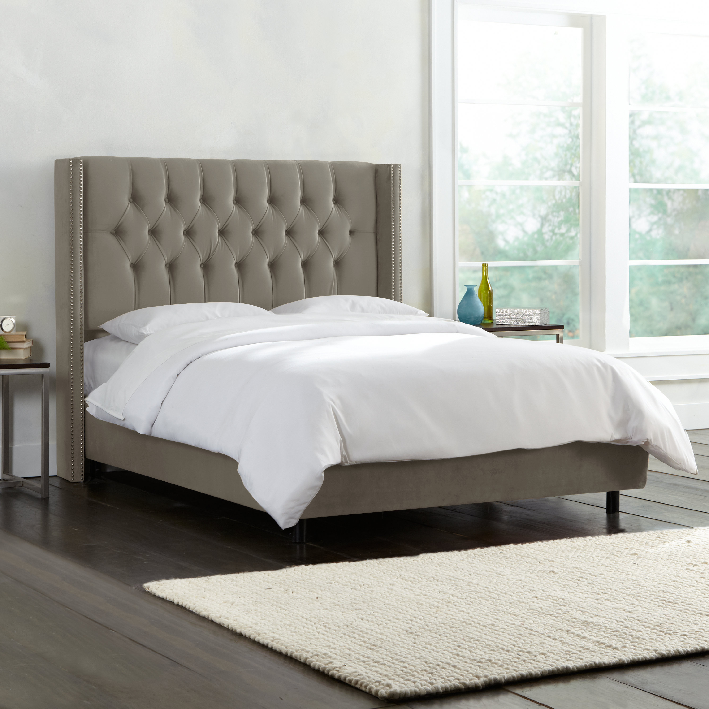 Winston Porter Brooke-Lea Upholstered Wingback Bed & Reviews | Wayfair