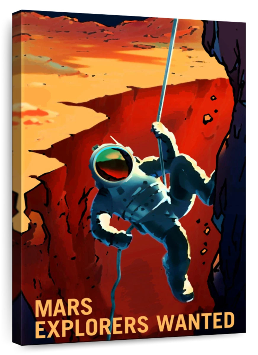 Ebern Designs Oberle Mars Explorers Wanted Poster VII | Wayfair