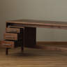 BELSUB Medieval-style Walnut Writing Desk With Drawers | Wayfair