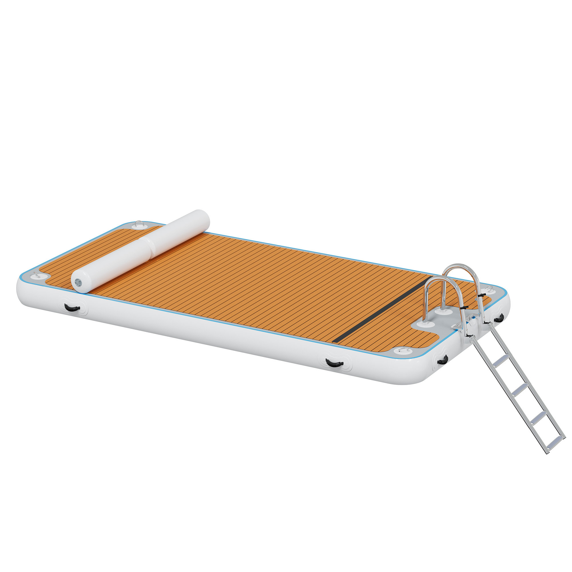 AMERLIFE Inflatable Floating Dock, Non-Slip EVA Air Dock Platform ...