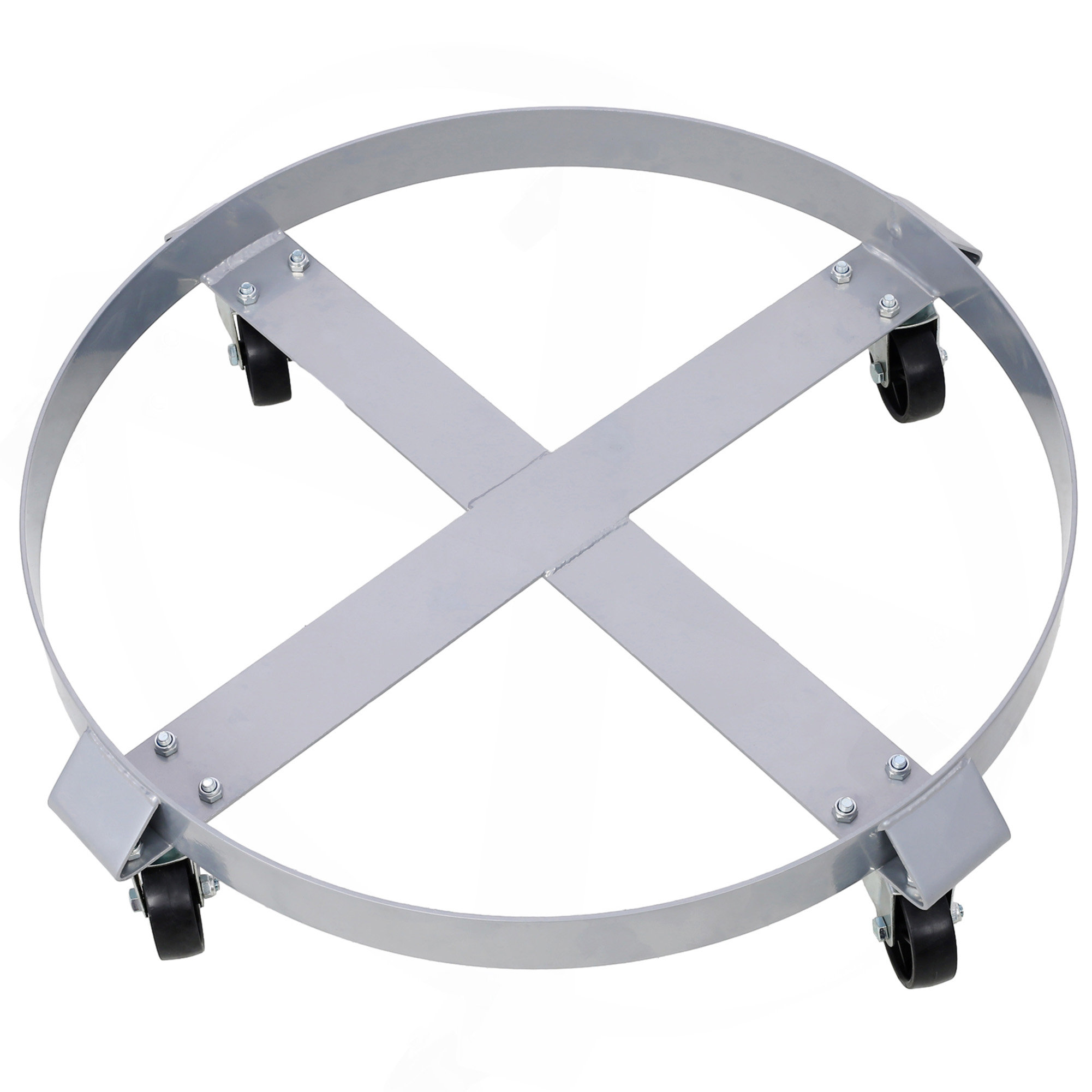 FOSHANZHENGONG 2Pcs Drum Dolly For 55 Gallon Drums,Barrel Dolly With 4 ...