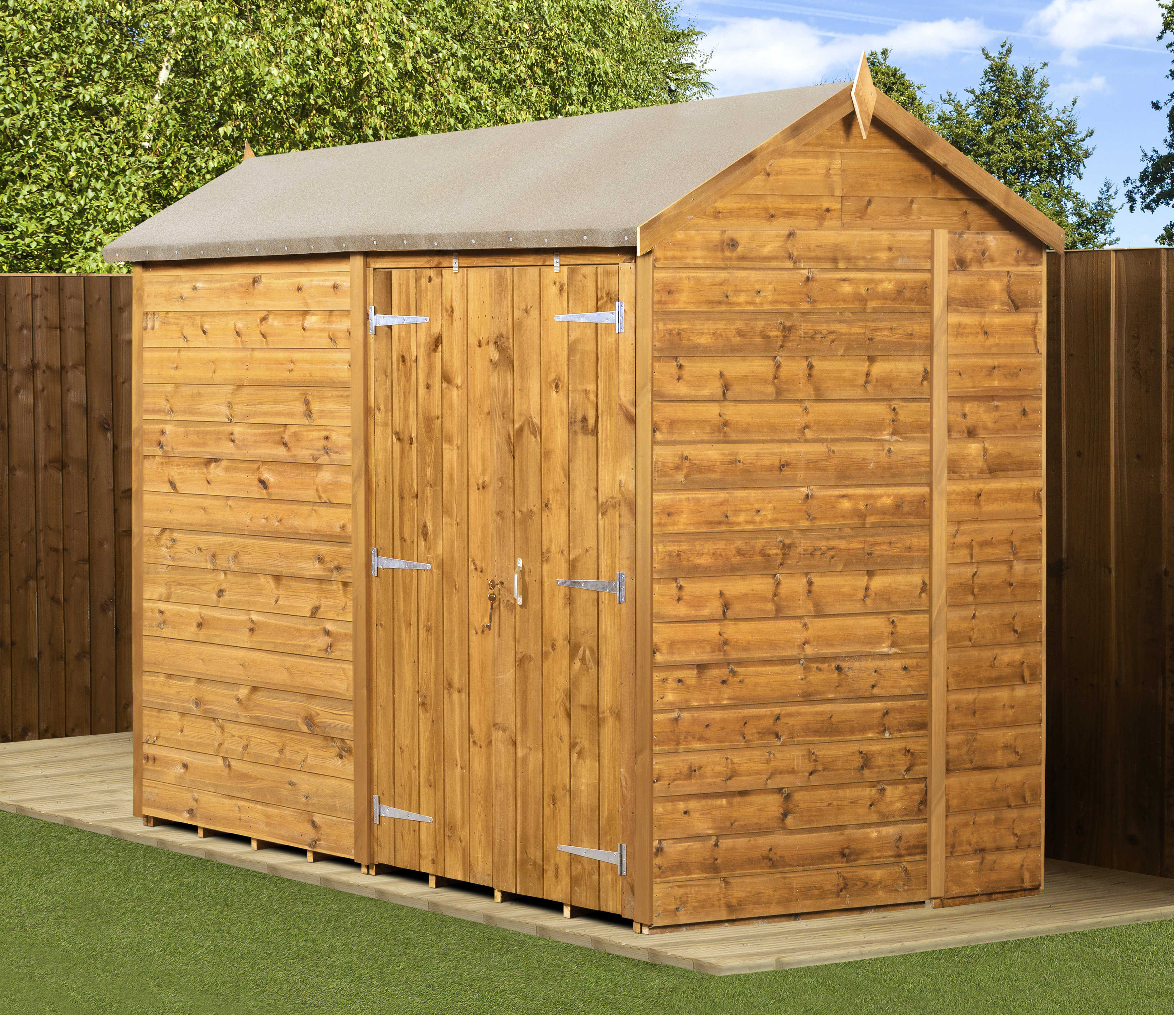Empire Sheds Ltd Modular Apex Garden Shed No Windows Double Door ...