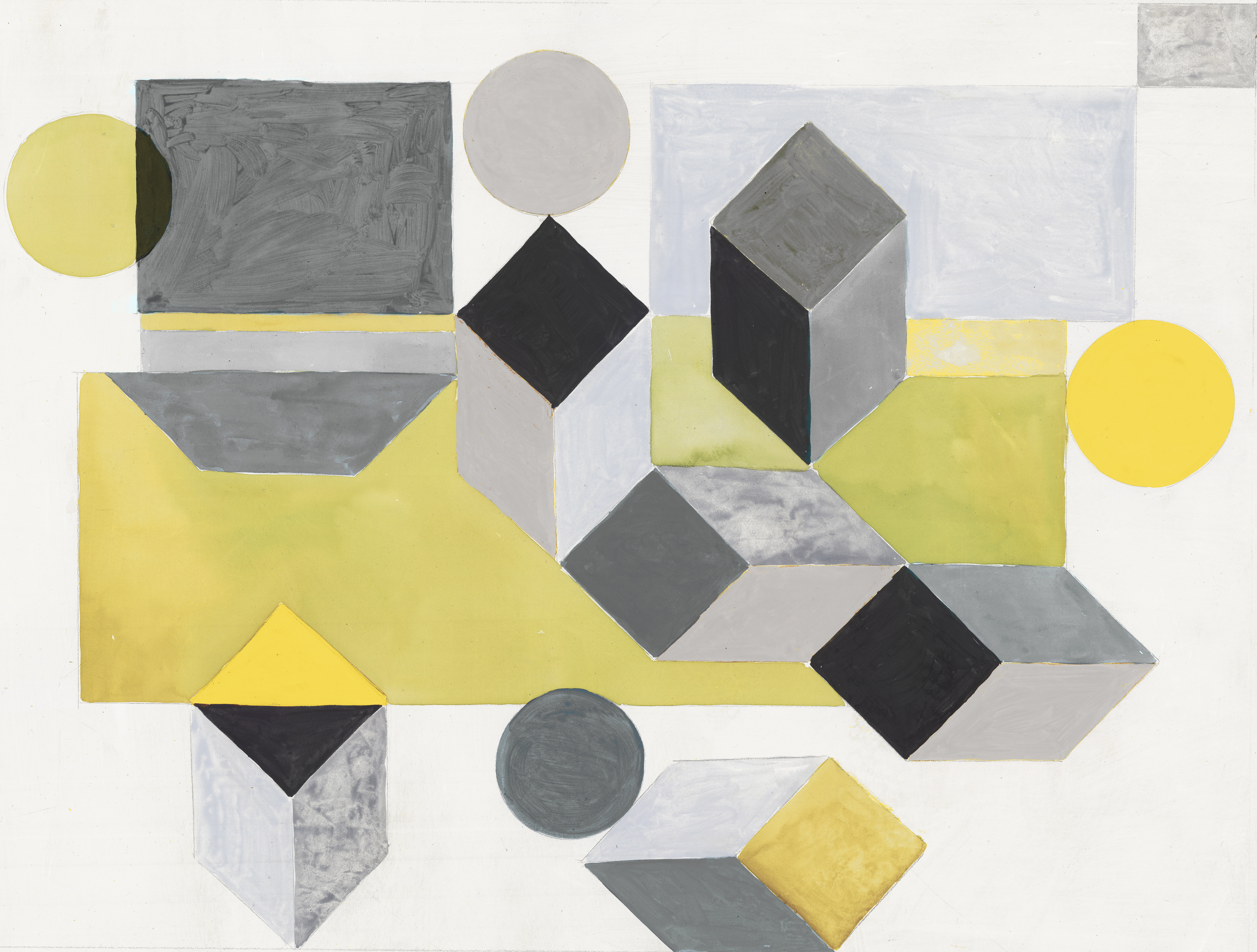 Wrought Studio Our Own Paths I -Yellow Version - Wayfair Canada