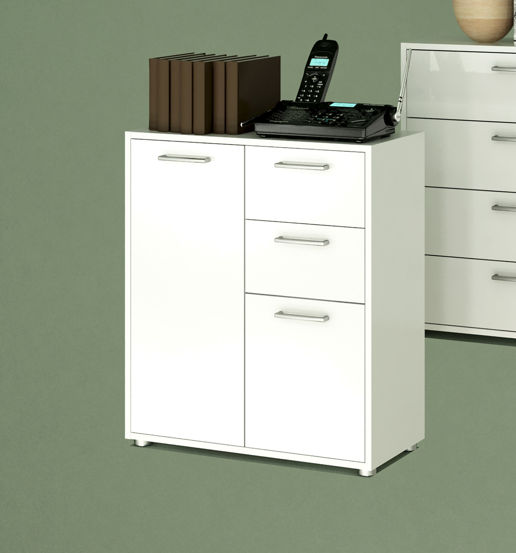 Brayden Studio Flow 2 Drawer Combi Chest & Reviews | Wayfair.ie
