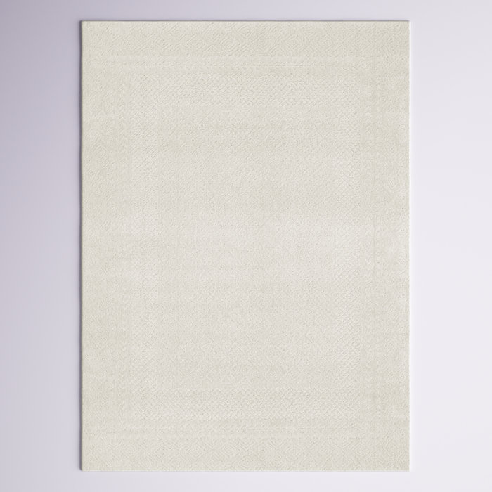 Wade Logan® Calvo Ivory/Off-White Area Rug & Reviews | Wayfair
