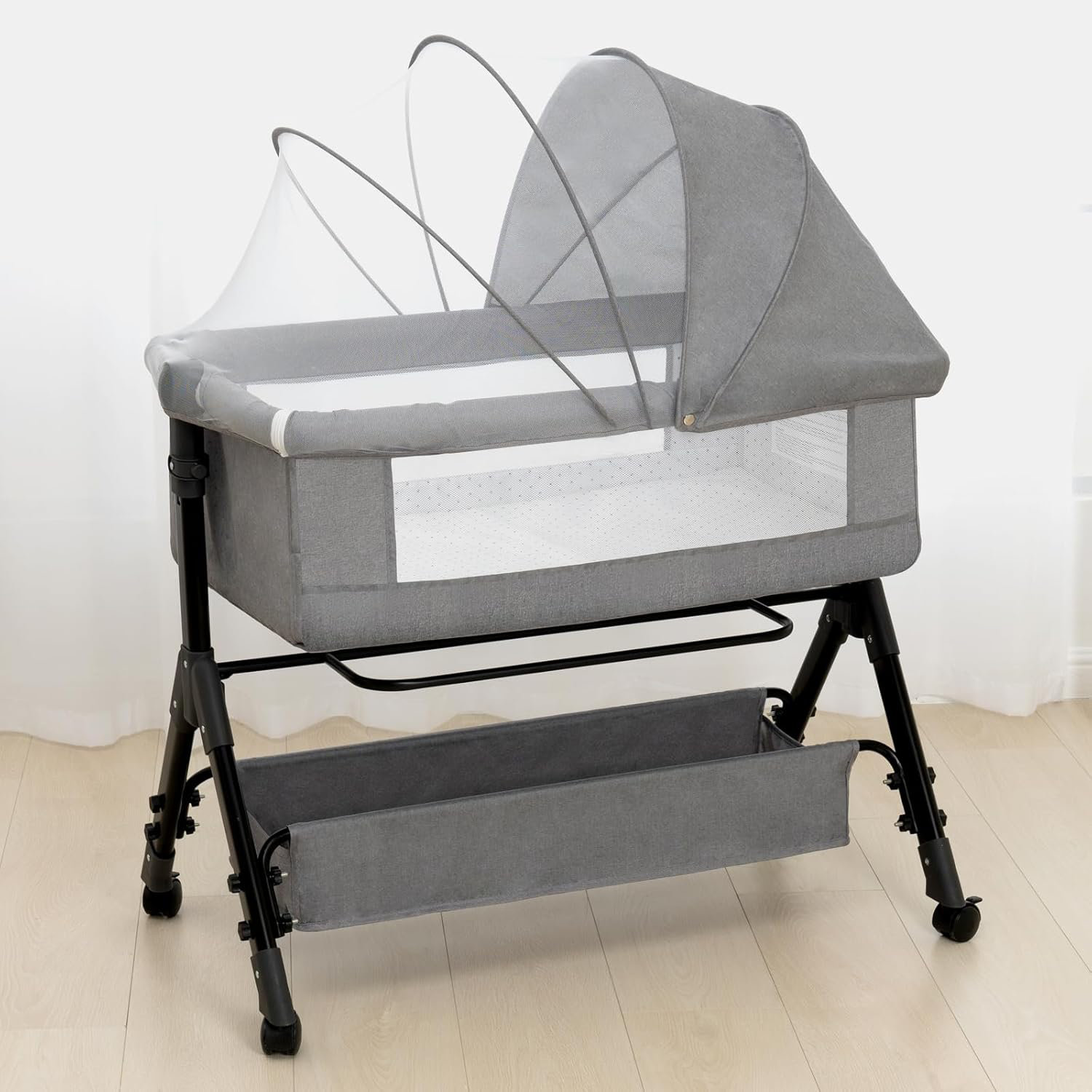 Ebern Designs 3 In 1 Infant Bassinet Crib Side Sleeper, Crib Side Crib ...