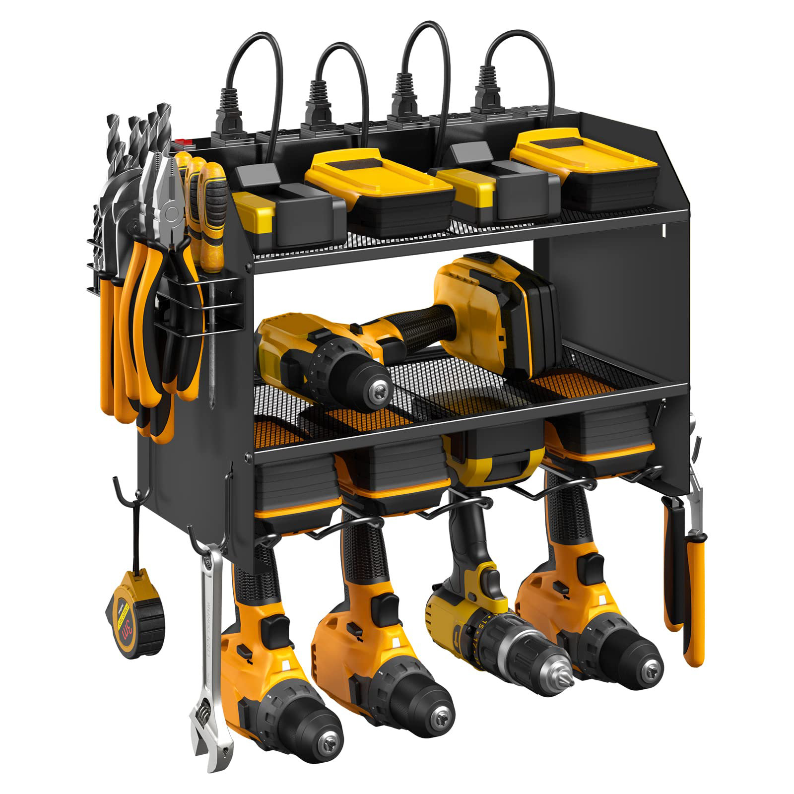 WFX Utility™ Modular Power Tool Organizer Wall Mount With Charging ...