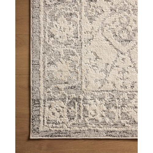 Magnolia Home by Joanna Gaines x Loloi Gigi Ivory / Stone Area Rug ...