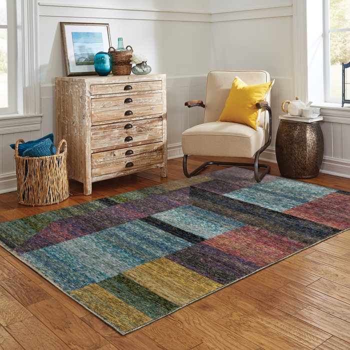 Ivy Bronx Matlock Blue/ Purple/ Red Rug | Wayfair