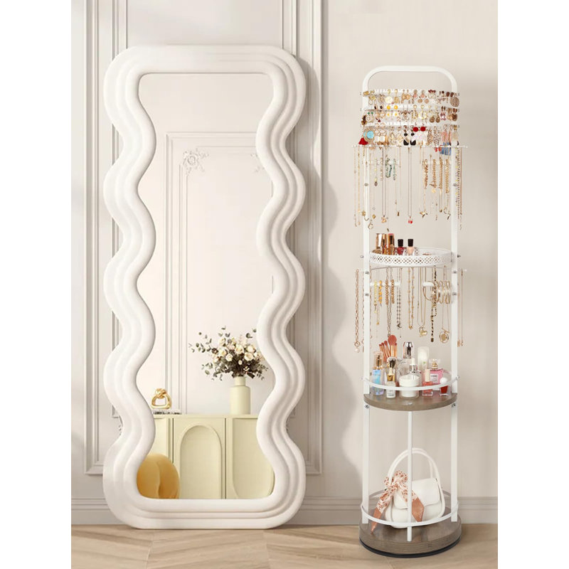 BETOFUL Rotating Jewelry Stand Necklace Display Earring Storage | Wayfair