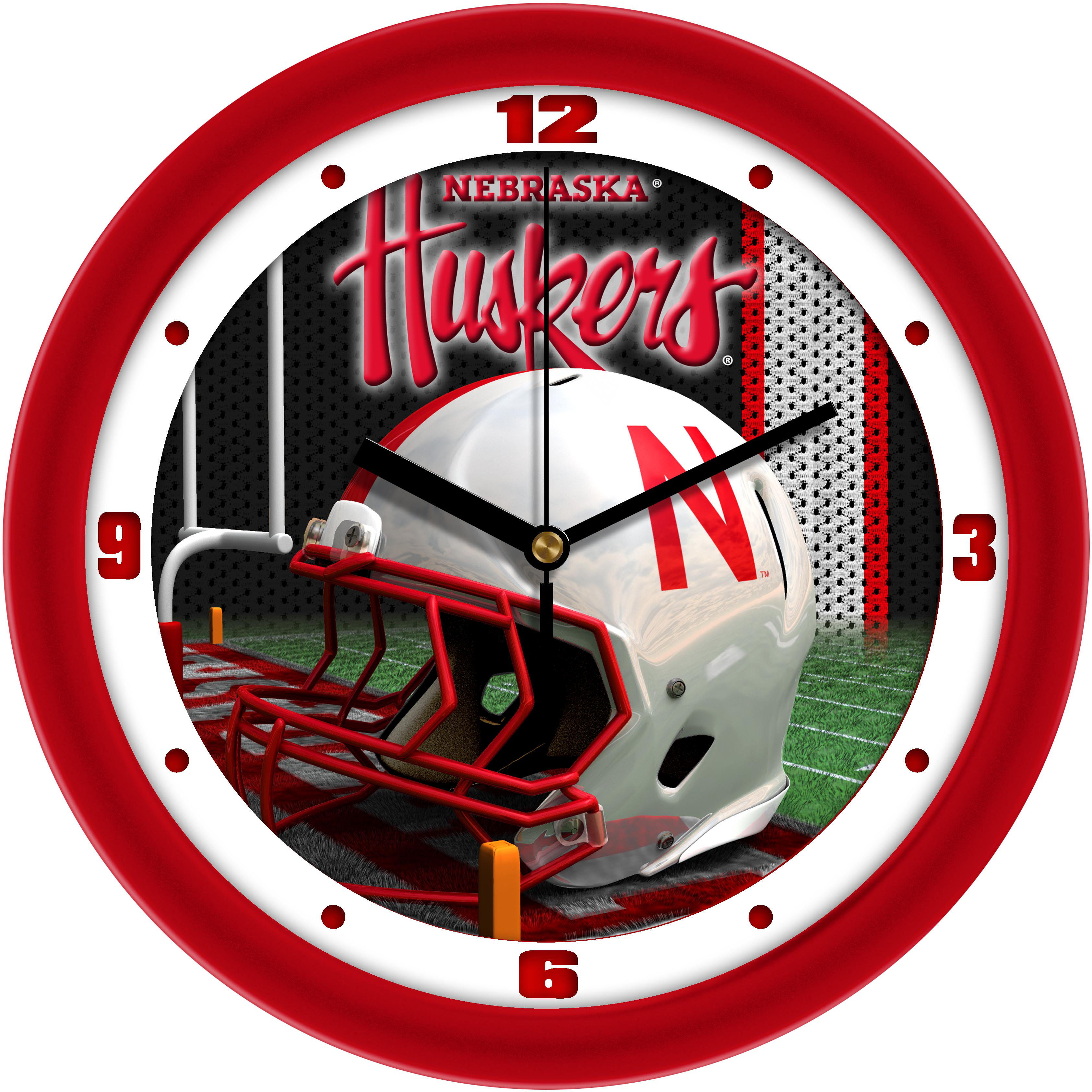 Sun Time Nebraska Cornhuskers Football Wall Clock | Wayfair
