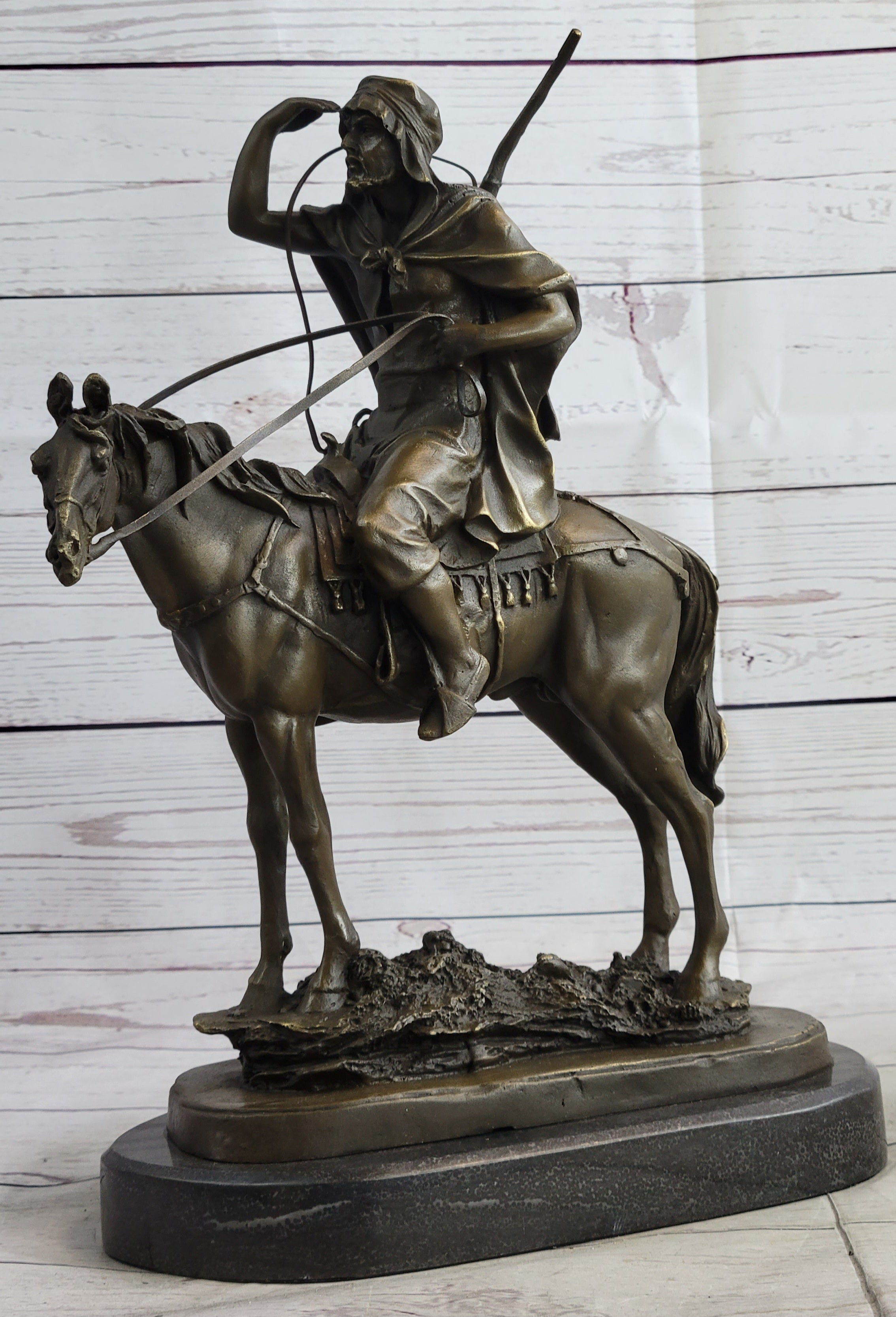 Canora Grey Teagann Lawrence Of Arabia Bronze Sculpture Statue Of ...