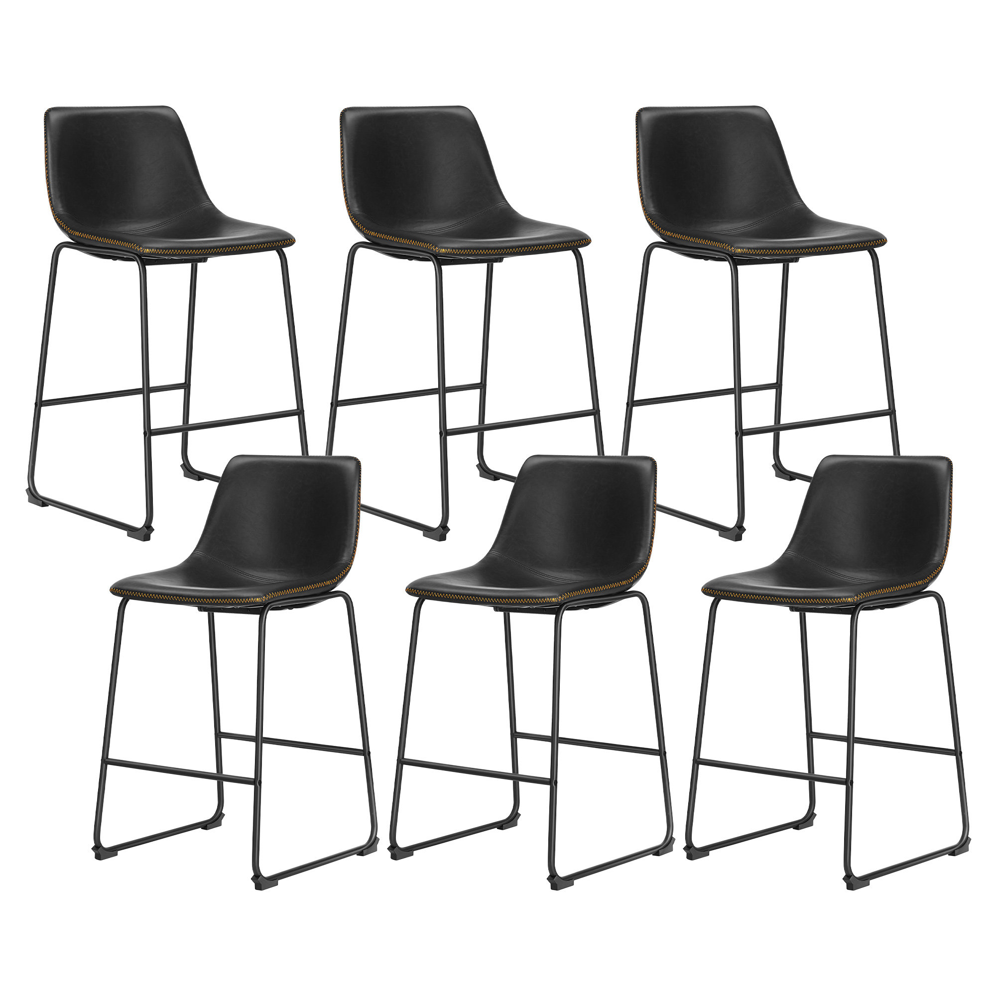 17 Stories Modern 26" Upholstered Dining Chair Bar & Counter Stool ...