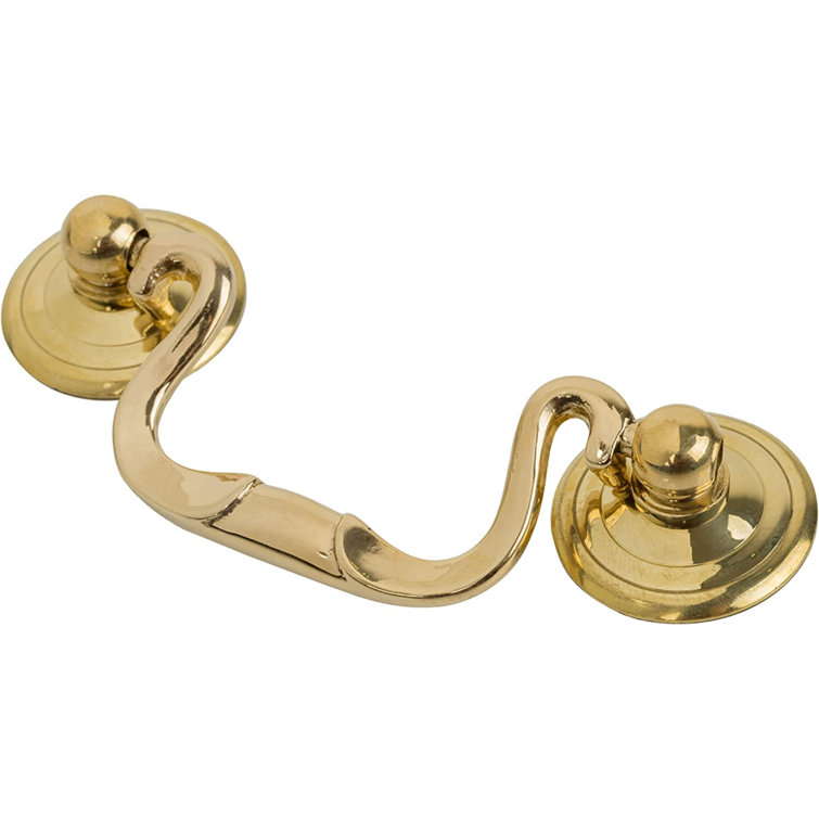UNIQANTIQ HARDWARE SUPPLY Swan Neck Drawer Bail Pull (Centers: 2 1/2 ...