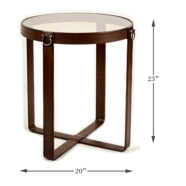 Sarreid Ltd Glass Top Frame End Table & Reviews | Perigold